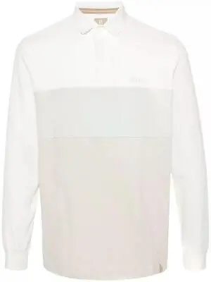 Boggi Milano Embroidered-logo Cotton Polo Shirt - Neutrals
