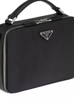 Prada Brique Saffiano Leather Bag - Black