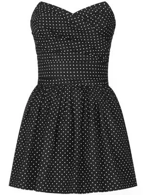 Dolce & Gabbana Polka-dot Bustier Minidress