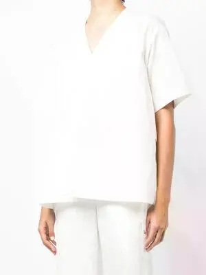 Goen.j Short Sleeve Blouse - White