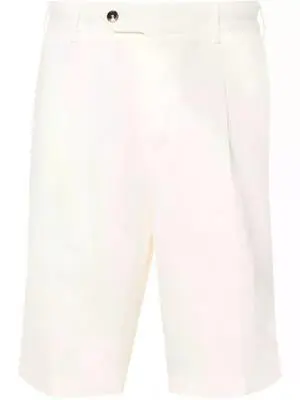 PT TORINO Pleated-design Shorts - Neutrals