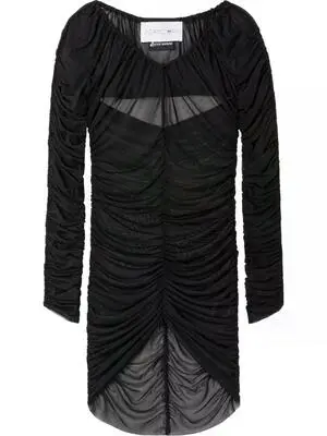 AZ FACTORY X Ester Manas Ruched-detailed Top - Black