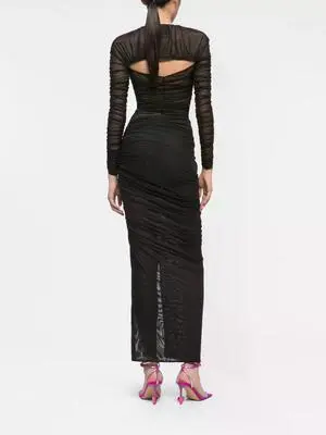 AZ FACTORY X Ester Manas Ruched-detailed Top - Black