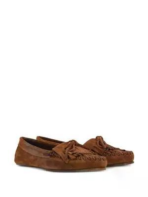 Paris Texas Indiana Suede Loafers - Brown