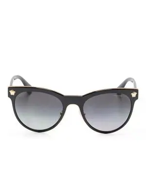 Versace Medusa Detail Cat-eye Sunglasses - Black