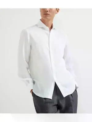 Brunello Cucinelli Eco-linen Shirt - White
