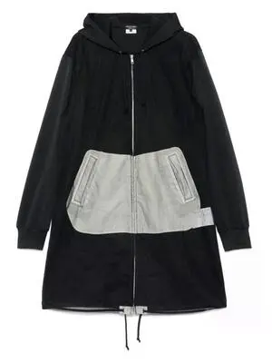 Comme Des Garçons Lace-detailing Zip-up Jacket