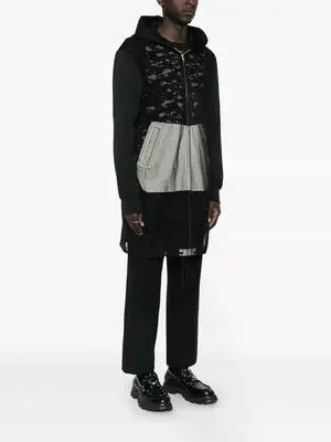 Comme Des Garçons Lace-detailing Zip-up Jacket