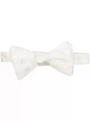 MAISON MARGIELA Silk Bow Tie - White