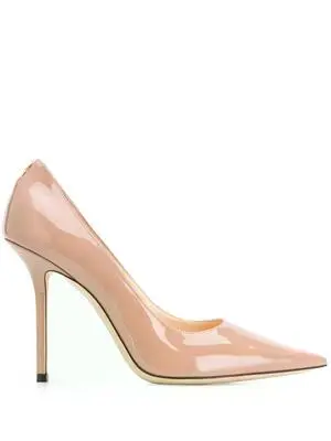 JIMMY CHOO Patent Leather Pointed-toe Stiletto Pumps