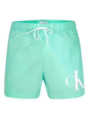 Calvin Klein Logo-print Swim Shorts - Blue