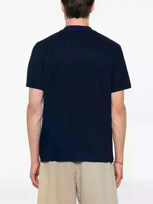 Jacquemus Maille Honeycomb-knit Polo Shirt - Blue