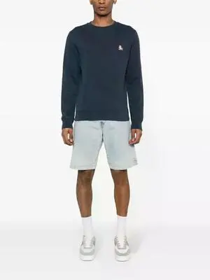 Maison Kitsuné Fox Motif Sweatshirt - Blue