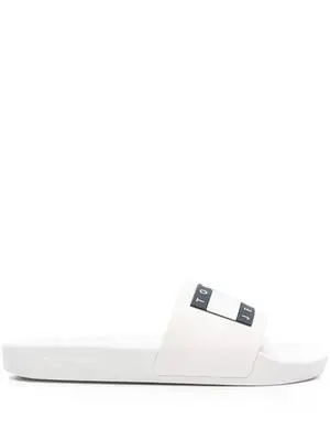Tommy Hilfiger Flag-logo Pool Slides - Neutrals
