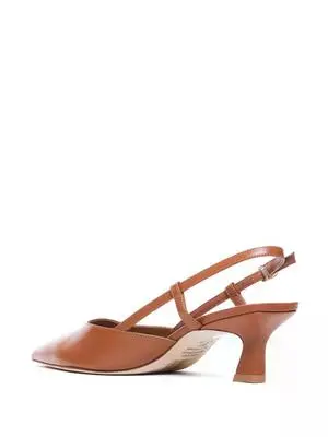STUART WEITZMAN 50mm Vinnie Slingback Pumps - Brown