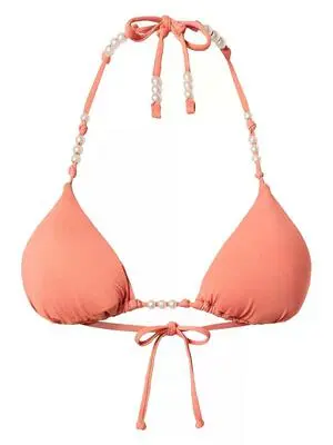 TWINSET Beaded Triangle Bikini - Orange