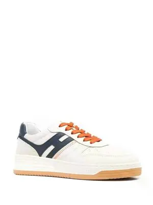 Hogan Logo-patch Low-top Sneakers - Neutrals