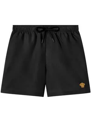 Versace Medusa-embroidered Swim Shorts - Black
