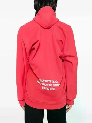 PROTOTYPES Hooded Sweatshirt With Drawstring - Red