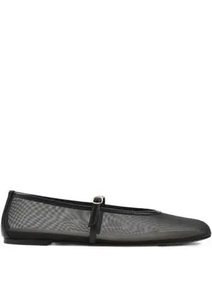 STUART WEITZMAN Leather Ballerina Shoes - Black