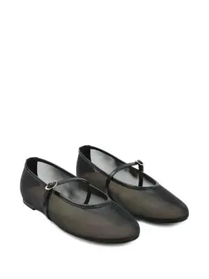STUART WEITZMAN Leather Ballerina Shoes - Black