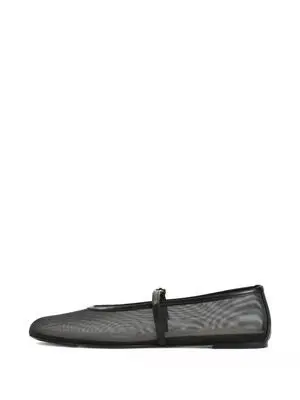 STUART WEITZMAN Leather Ballerina Shoes - Black