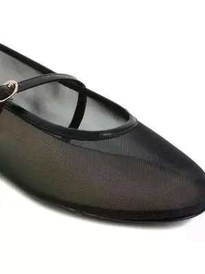 STUART WEITZMAN Leather Ballerina Shoes - Black