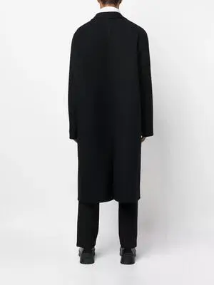 JIL SANDER Notched-collar Button-up Coat - Blue