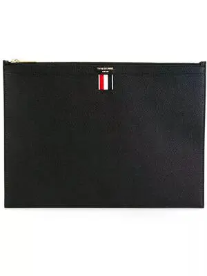 Thom Browne Logo-stamp Leather Document Holder