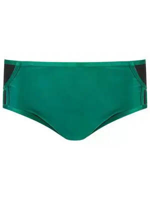 AMIR SLAMA Cut-out Swim Trunks - Green