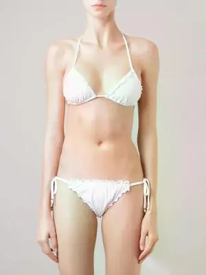 AMIR SLAMA Ruffled Trim Bikini Bottom