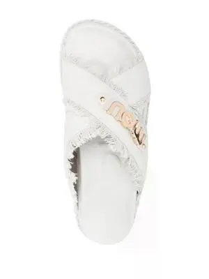 Mou Logo-lettering Slides - White