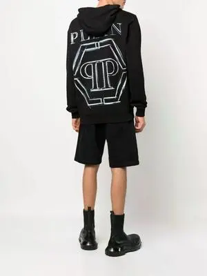 Philipp Plein Cotton Logo-print Hoodie