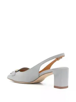 TOD'S 50mm Logo-engraved Slingback Pumps - Grey