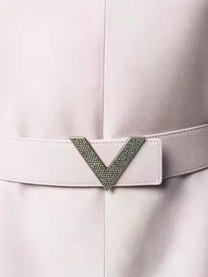 Valentino Garavani V Pavé Belted Dress