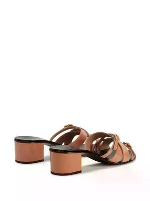 GIUSEPPE ZANOTTI 40mm Alhima Buckle Leather Sandals