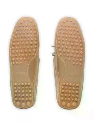 Car Shoe Bow Suede Slippers