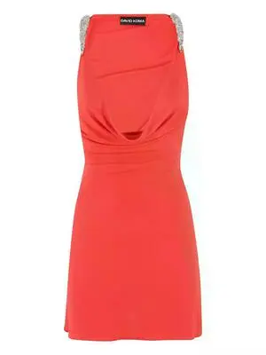 David Koma Cowl-neck Mini Dress