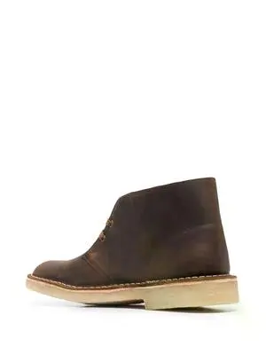 Clarks Leather Desert Boots - Brown