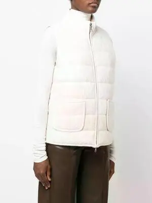 Arch4 Textured-knit Padded Gilet Jacket