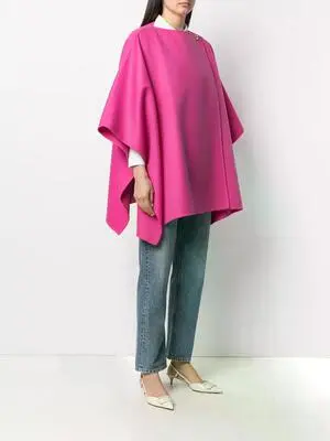 Valentino Garavani Draped Button Cape