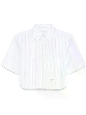 Thom Browne Striped Cropped Shirt