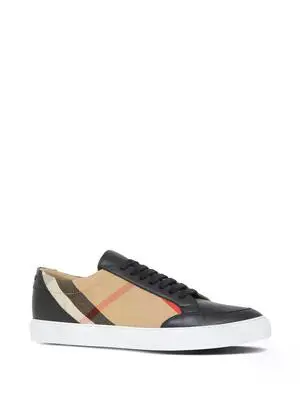 Burberry House Check Print Lace-up Sneakers
