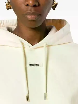 Jacquemus Cropped Hoodie - Neutrals