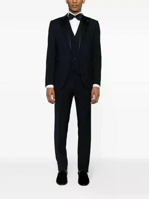 Tagliatore Three-piece Virgin Wool Suit - Blue