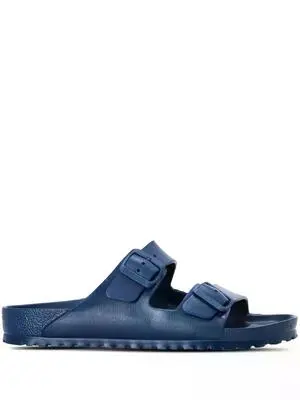 BIRKENSTOCK Arizona Buckle-detail Slides - Blue