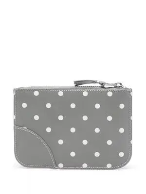 Comme Des Garçons Polka Dot Printed Calf Leather - Grey