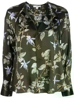Vince Bellflower Silk Blouse