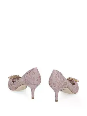 Dolce & Gabbana Bellucci Rainbow Lace Pumps - Pink