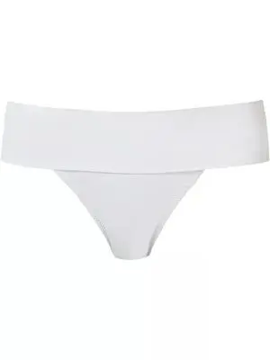 AMIR SLAMA Foldover Bikini Bottom - White